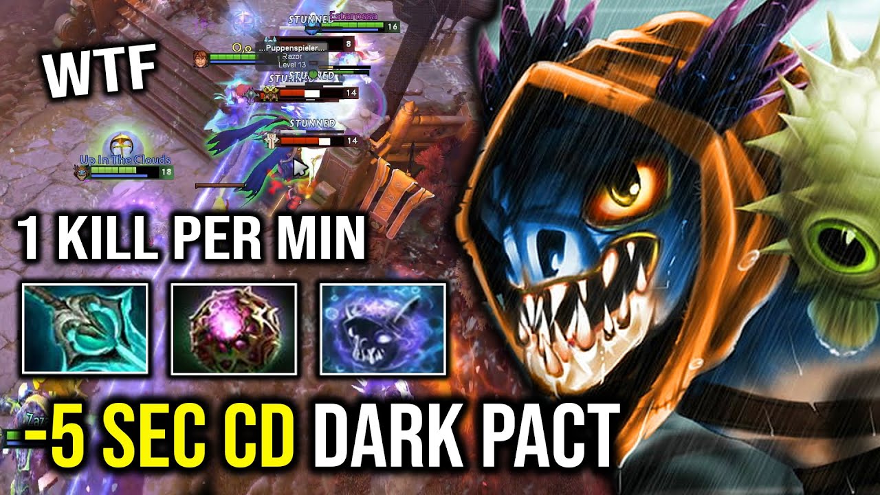 WTF 7.35 Octarine 5 Sec CD Dark Pact 1Kill Per Min Aggressive Jump ...