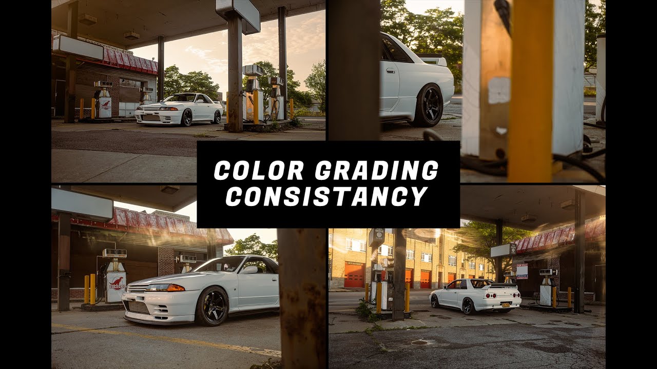 How I color grade an entire set to look consistent! - YouTube