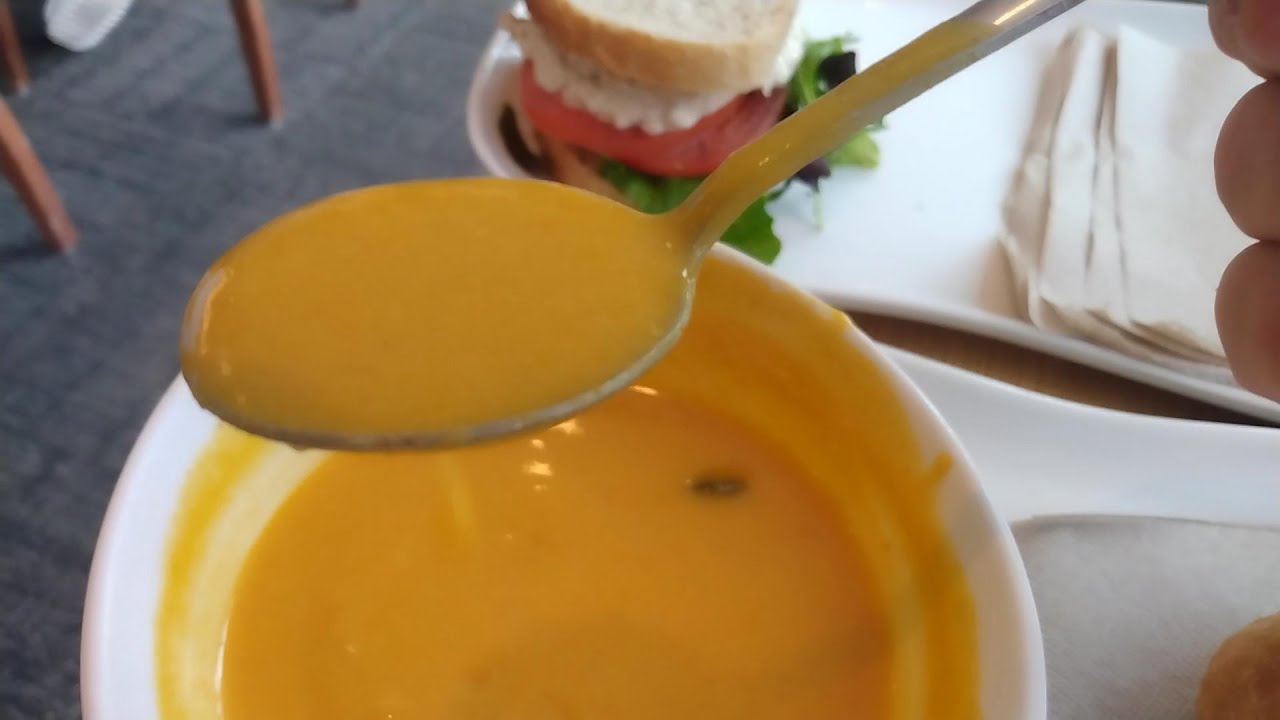 Panera Bread Autumn Squash Soup (Fall seasonal release) - YouTube