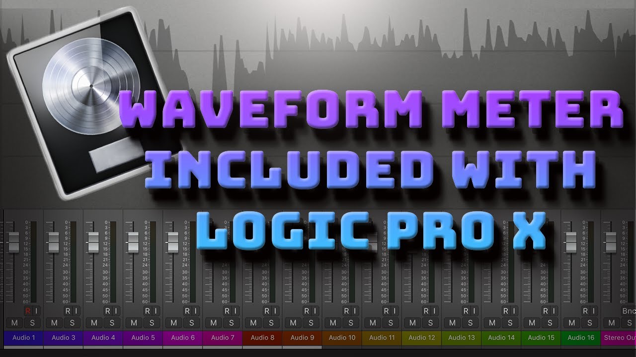Logic Pro X - Waveform Metering that's Included and Often Missed - YouTube