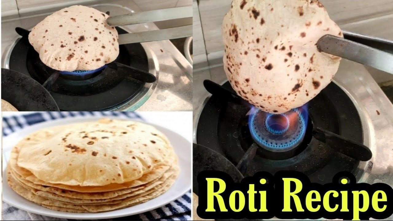 How To Make Indian Tawa Roti | Roti, Phulka, Chapati, Soft Roti Recipe ...