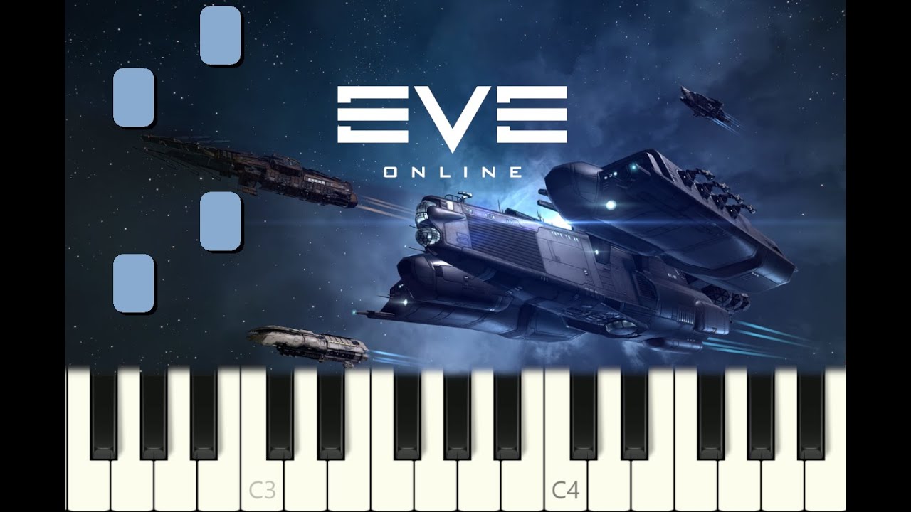 piano tutorial "BELOW THE ASTEROIDS" from EVE Online, 2003, with free ...