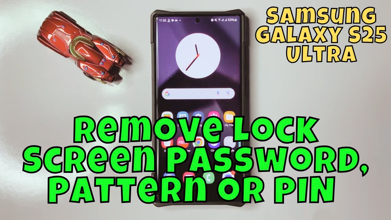 Samsung Galaxy S25 Ultra How To Remove Lock Screen Password, Pattern or ...
