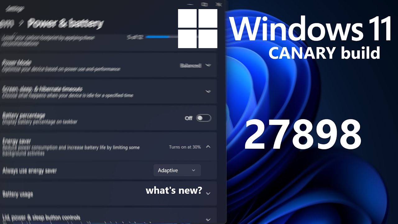 Windows 11 Canary build 27898 - What's New? - YouTube