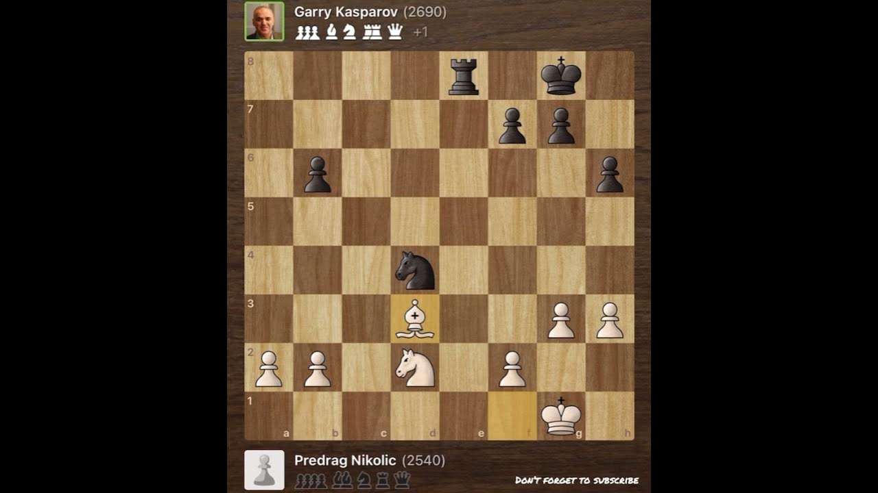Predrag Nikolic vs Garry Kasparov • Niksic - Yugoslavia, 1983 - YouTube