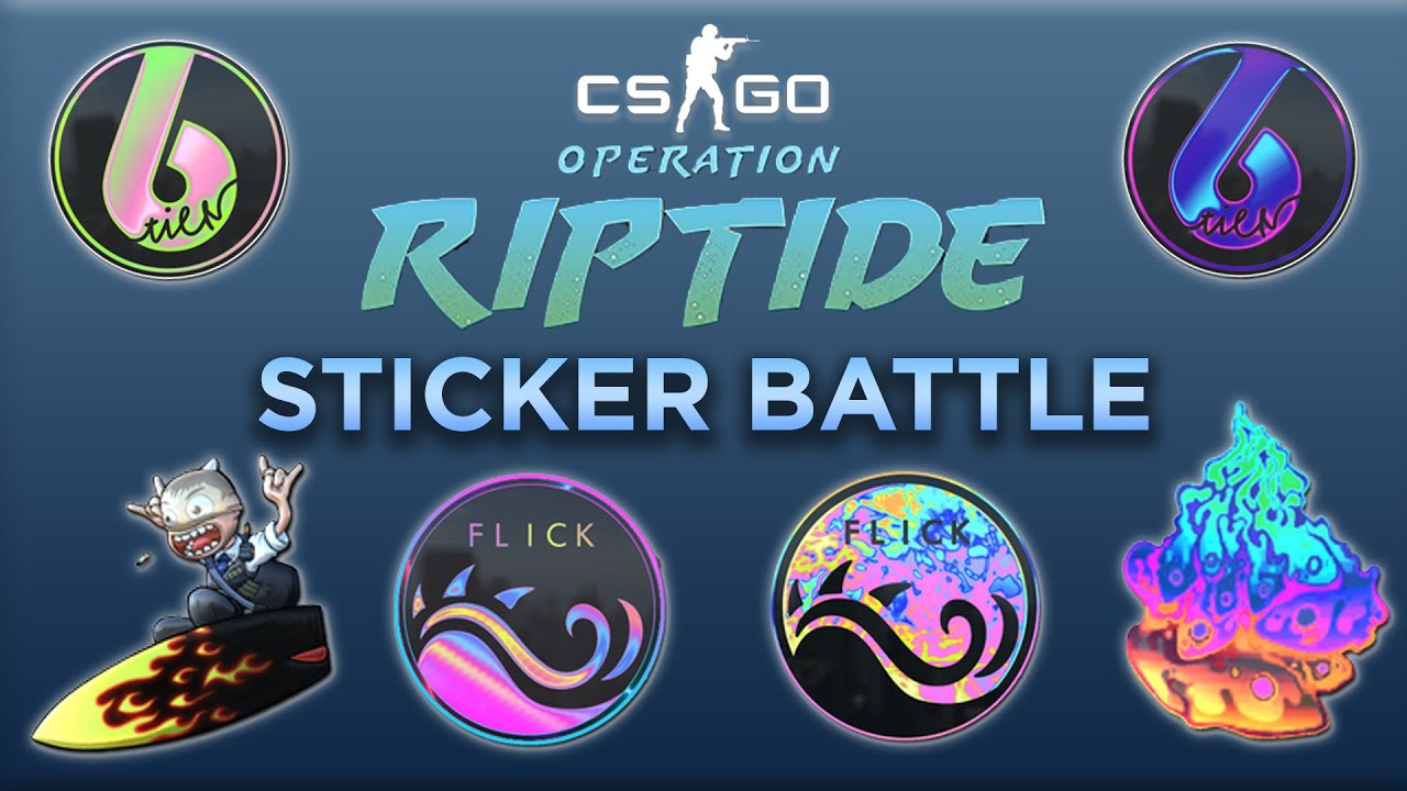 CSGO Operation Riptide Sticker Battle (100 Star Battle!) - YouTube