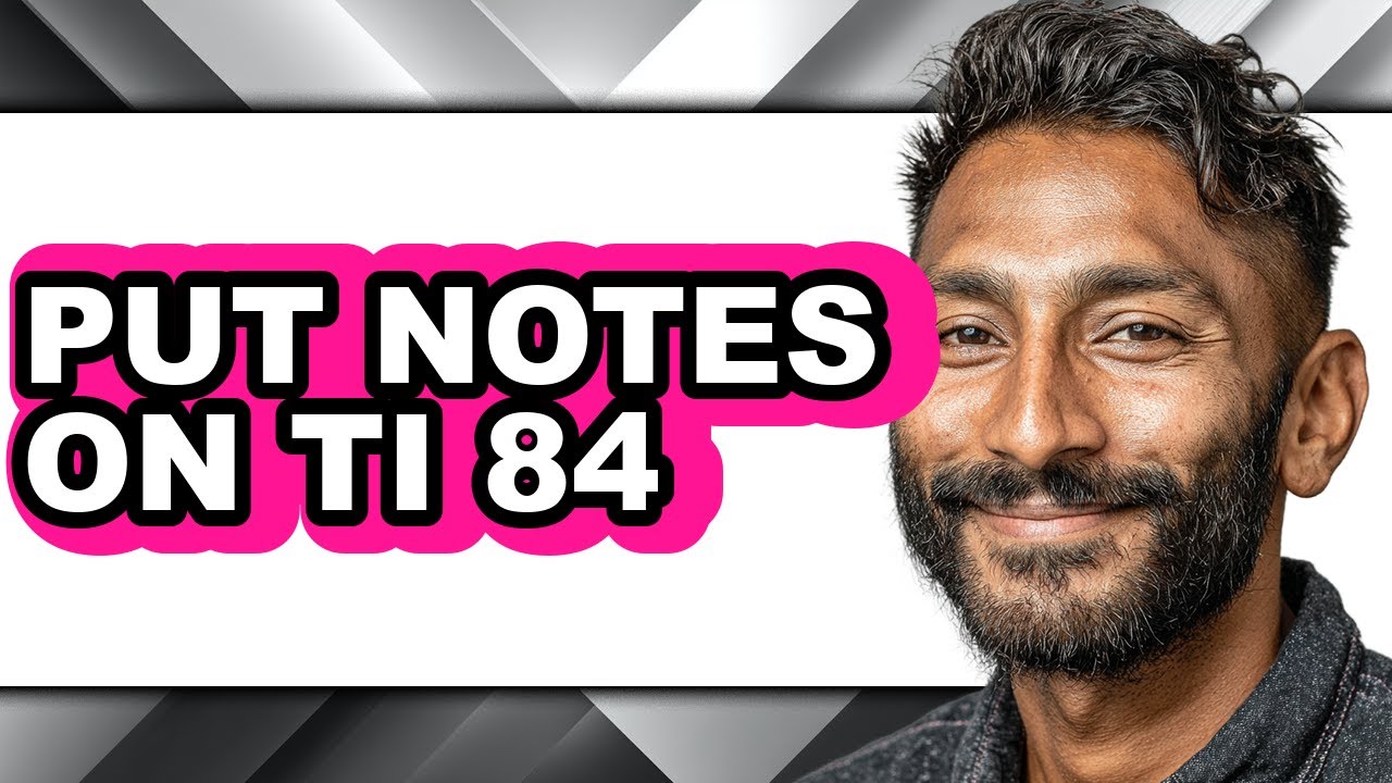 How to Put Notes on Ti 84 (easy Method) - YouTube