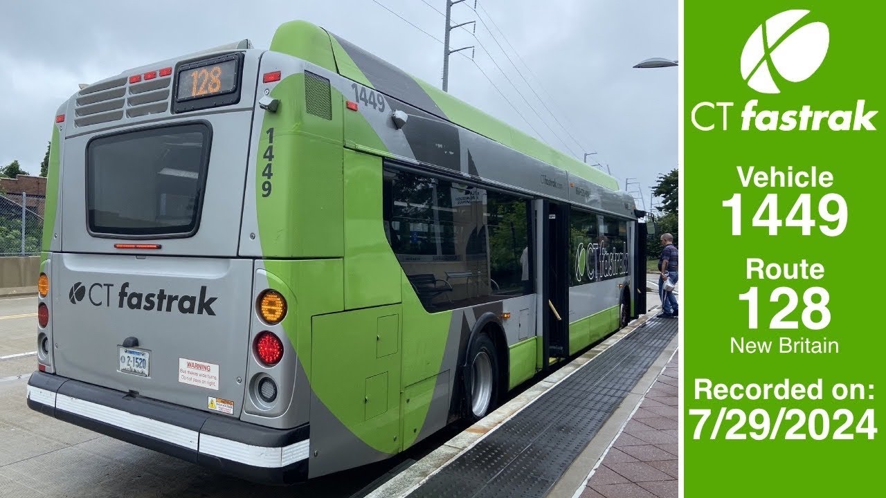 Bus Ride | CTfastrak #1449 on the 128 to New Britain - YouTube