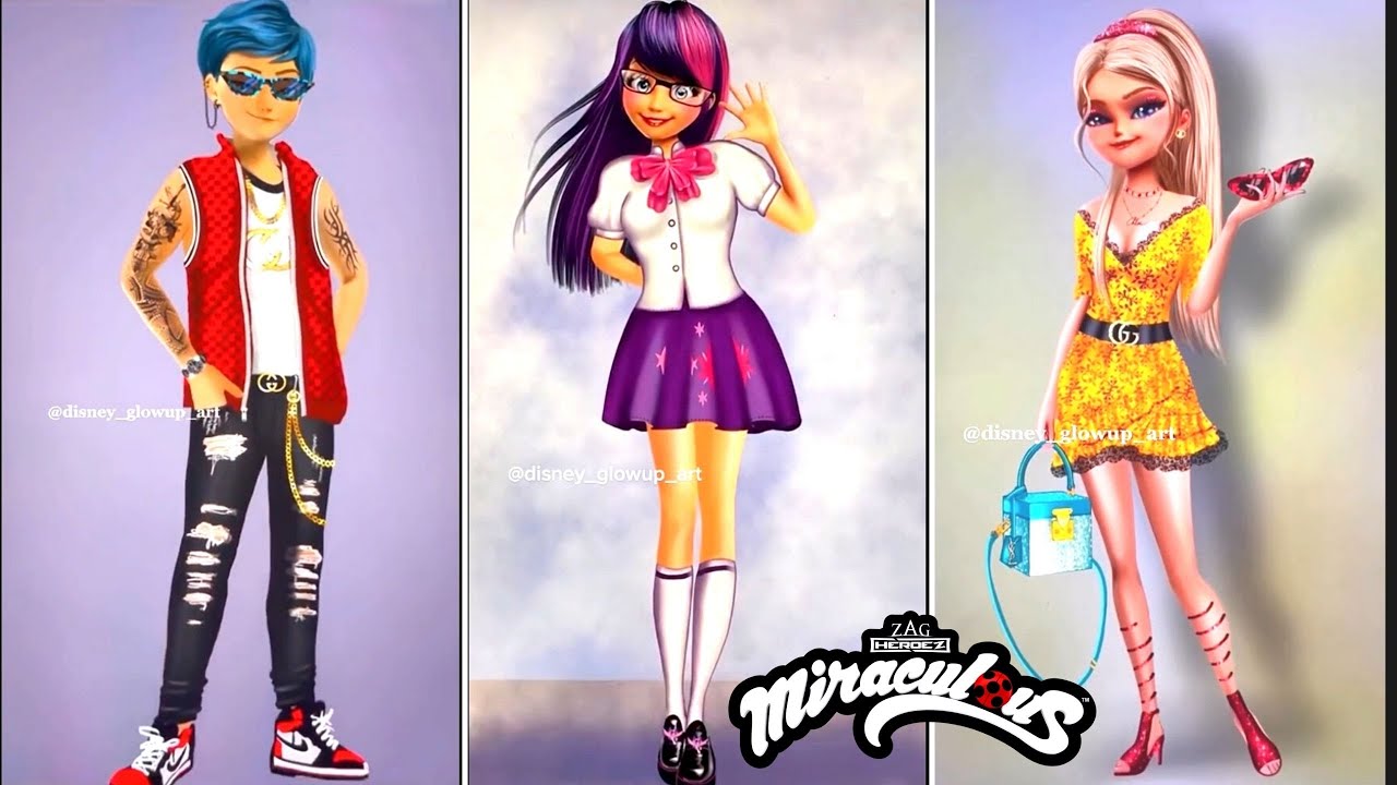 Glow Up Miraculous Ladybug and Cat Noir Transformation №40 - YouTube