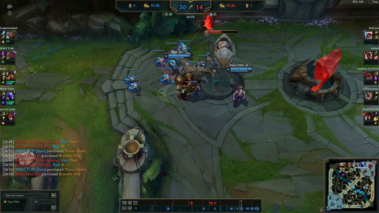 League of Legends | Ryze portal Inhibitor play - YouTube