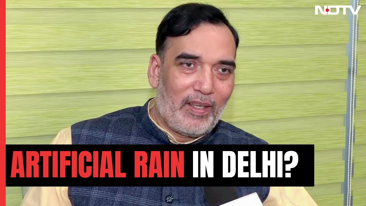 Delhi Pollution | Artificial Rain To Reduce Pollution? What Delhi Minister Told NDTV - YouTube