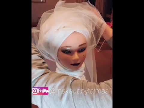 GELIN BASI nasıl yapılır /Bridal hijab tutorial 🧕🏻