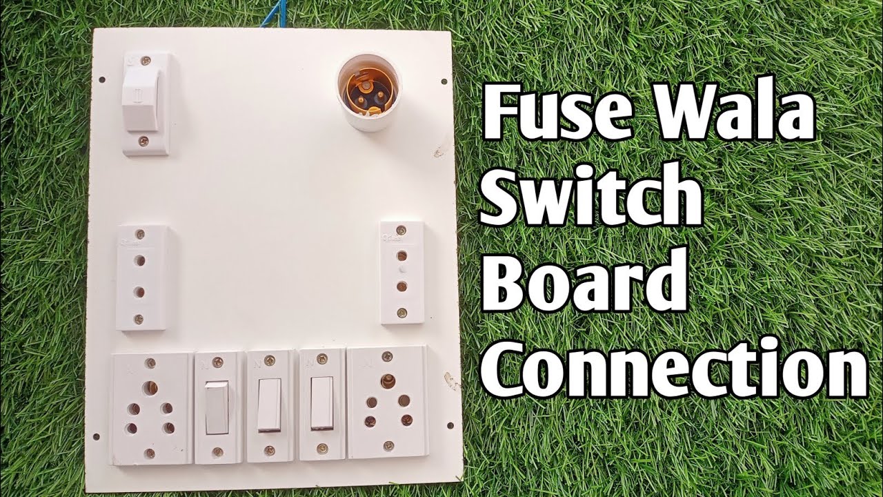 fuse wala switch board connection wiring.switch board wiring #switch ...