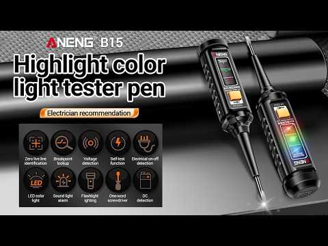 ANENG B15 Slotted Screwdriver Voltage Tester Pen: Easy DC Detection & Live Wire Check!
