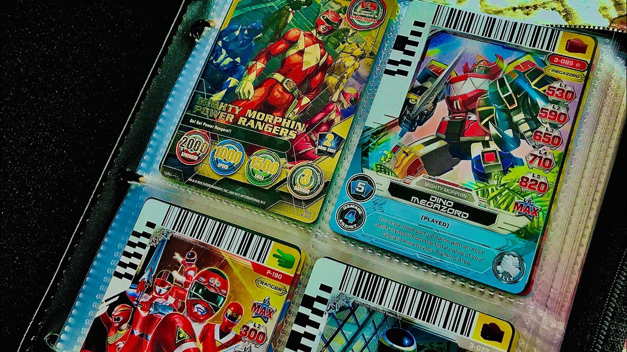 My Power Rangers/Kingdom Hearts Card Collection - YouTube