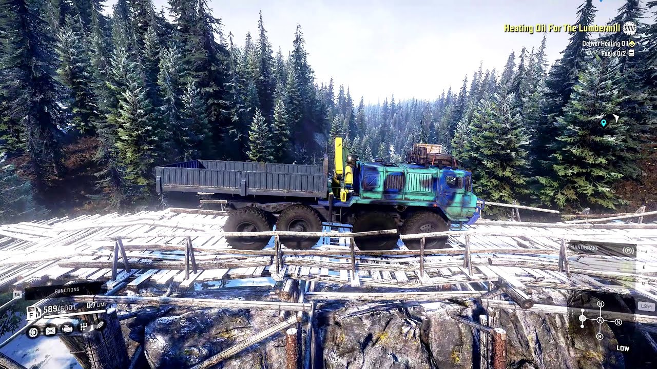 Delivering some cargo in snowrunner - YouTube