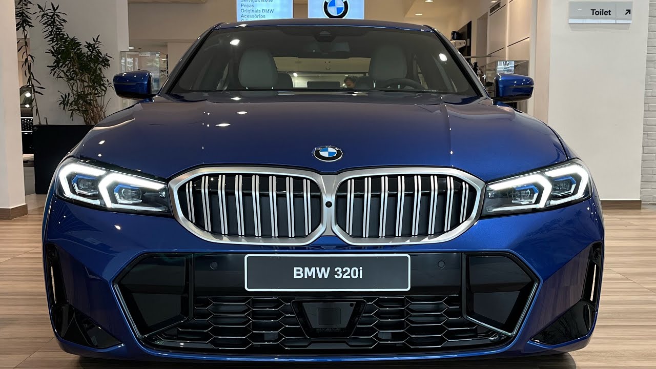 💥NOVO BMW 320i M SPORT 2024 AZUL PORTIMÃO POR 363 MIL E INTERIOR CLARO ...