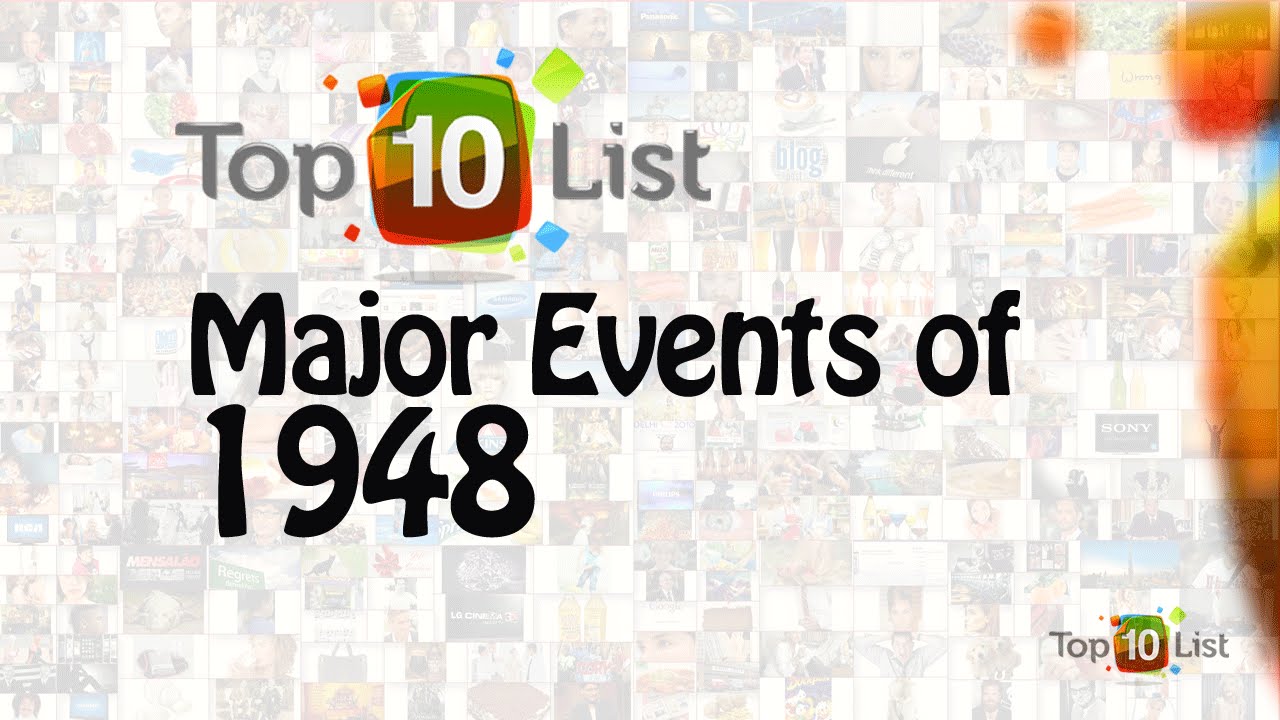 Top 10 1948 Events - YouTube