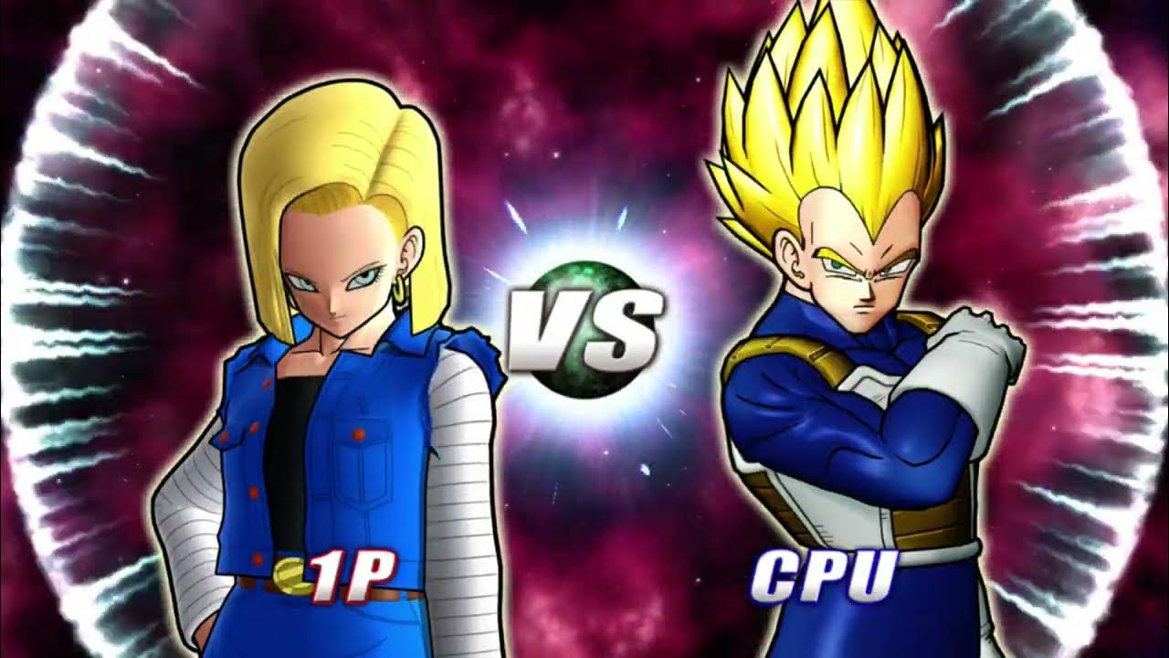Dragon ball raging blast 2-Android 18 vs Vegeta (super saiyan) - YouTube