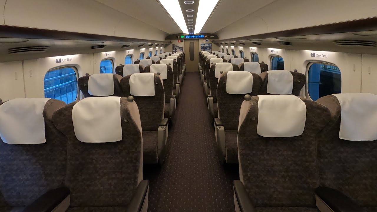 【300km/h!!】Riding Japan's Shinkansen bullet train "Nozomi" in First ...