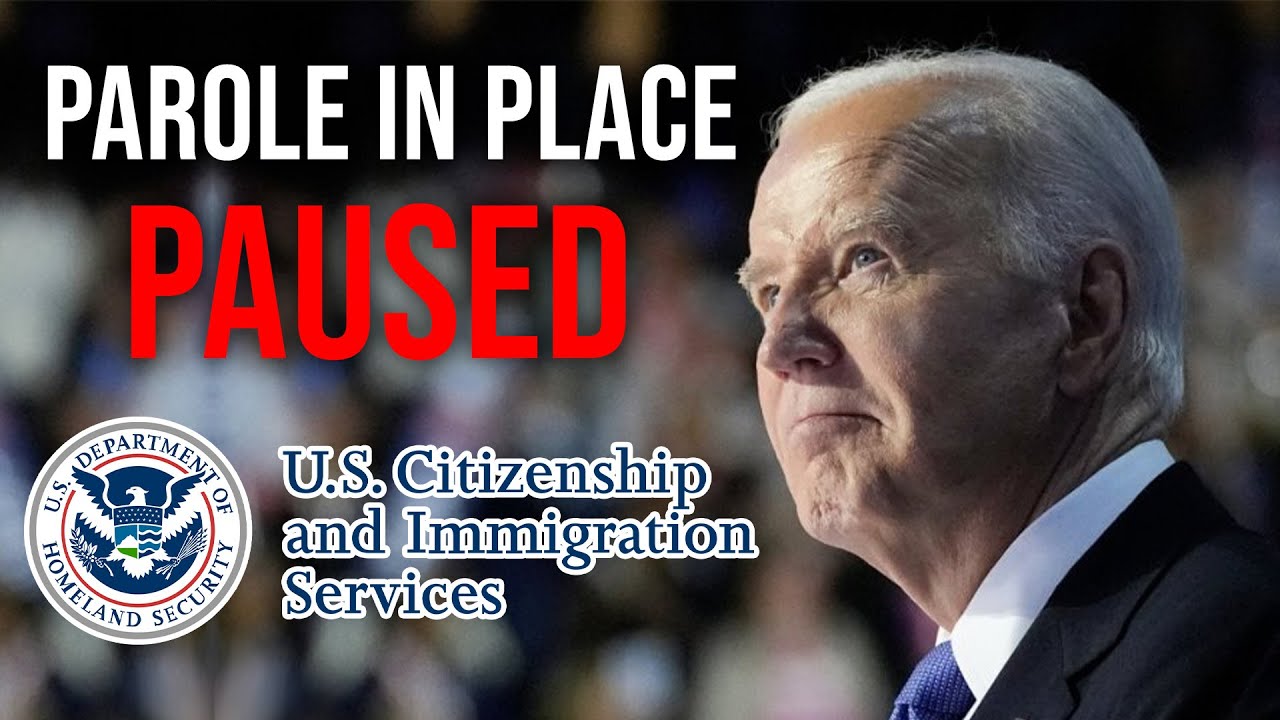 🇺🇸 BREAKING NEWS! Temporary pause on Parole In Place Program - YouTube