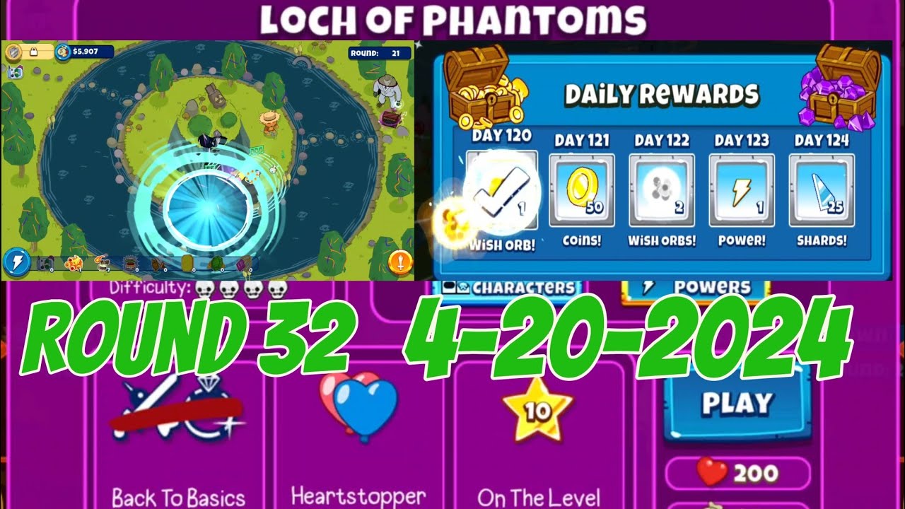 120 Day Shock 4-20-2024 Round 32 Martian Throne Bloons Adventure Time ...
