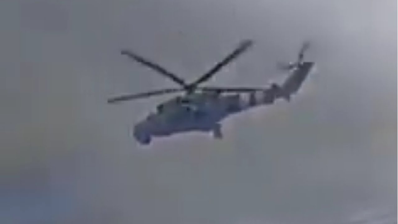 🔴 Russian War In Ukraine - Ukrainian MI-24 Hind Helicopter Unleashes ...