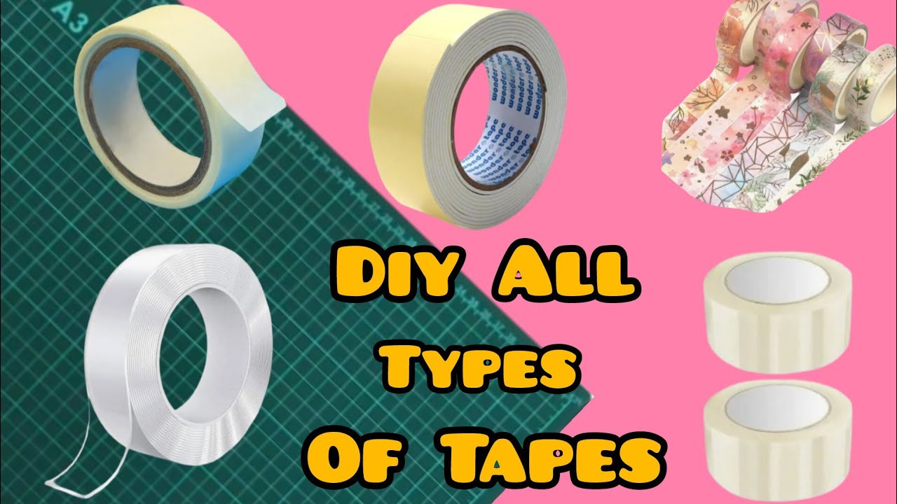 Diy All Types Of Tapes 💡 ( 6 Diys ) / Asma Creation - YouTube