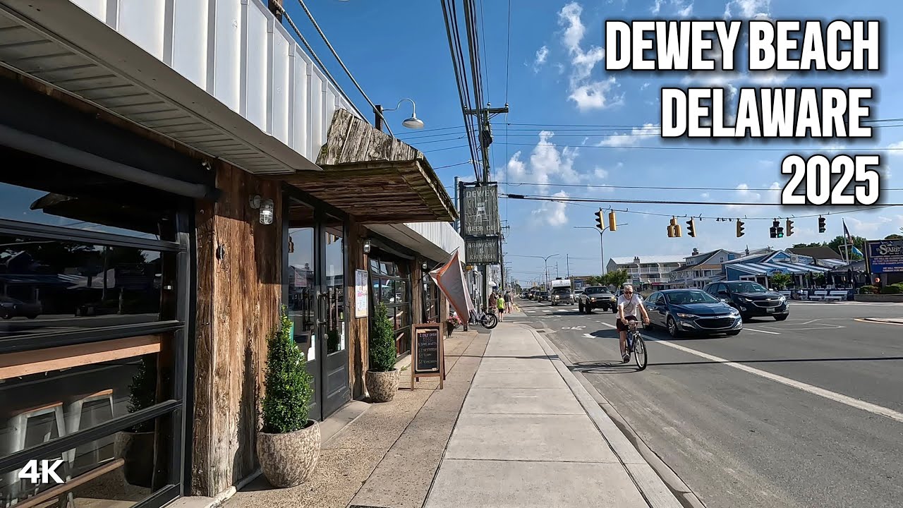 4K WALK | Dewey Beach Delaware | Restaurants, Beach Ambience 2025 - YouTube