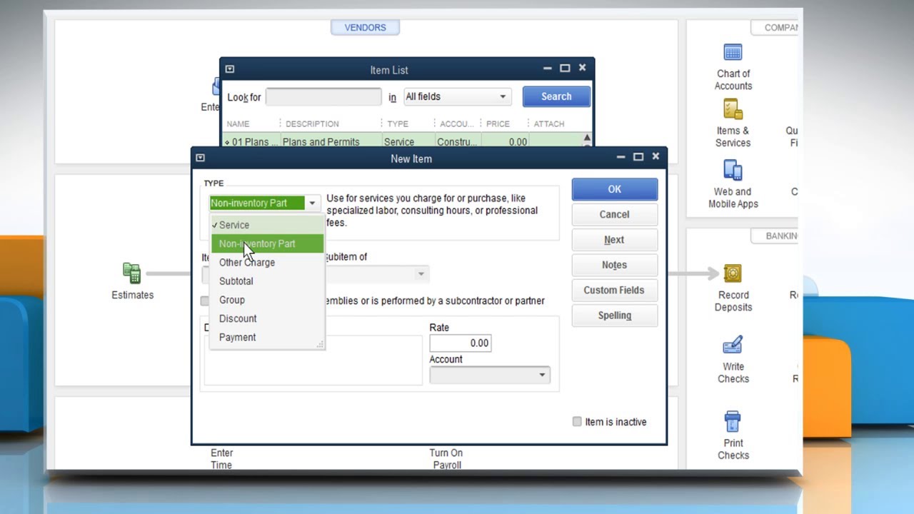How to Enter Products and Services in Intuit® Quickbooks - YouTube