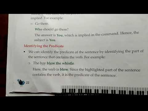 subject and predicate-4//tune into grammar-4//explanation - YouTube