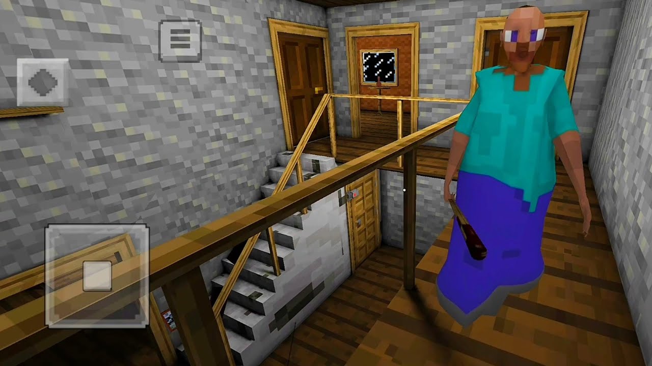 Granny horror house escape gameplay granny minecraft mod - YouTube
