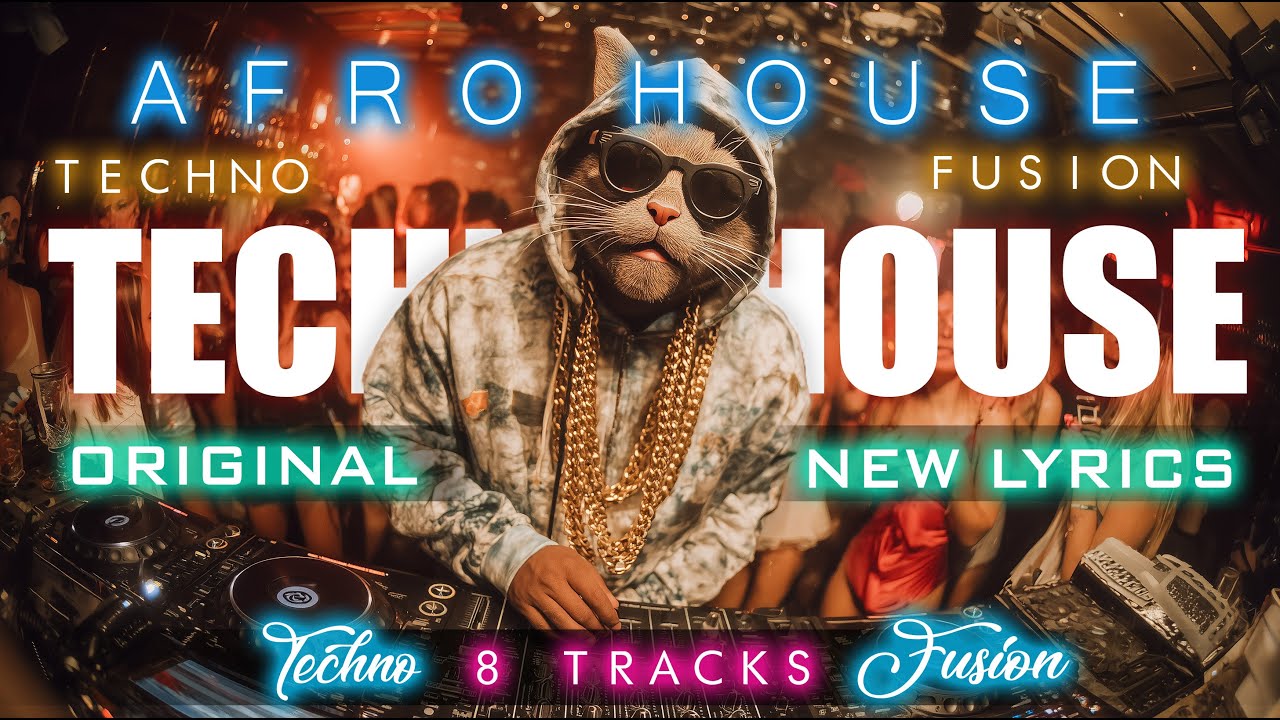 CLUB Afro House Techno 2025 Mix 1 🐾 Deep Tribal Grooves in 4K with Cat ...
