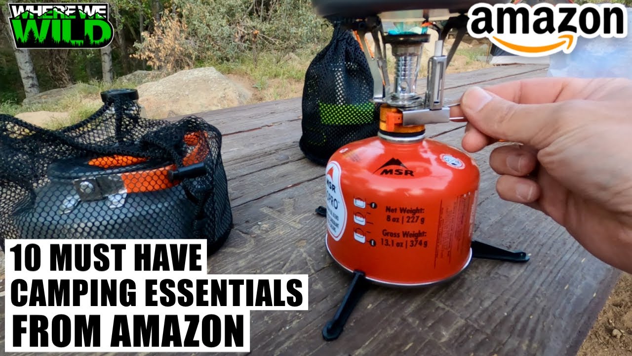 10 MUST HAVE CAMPING GEAR ESSENTIALS FROM AMAZON - YouTube