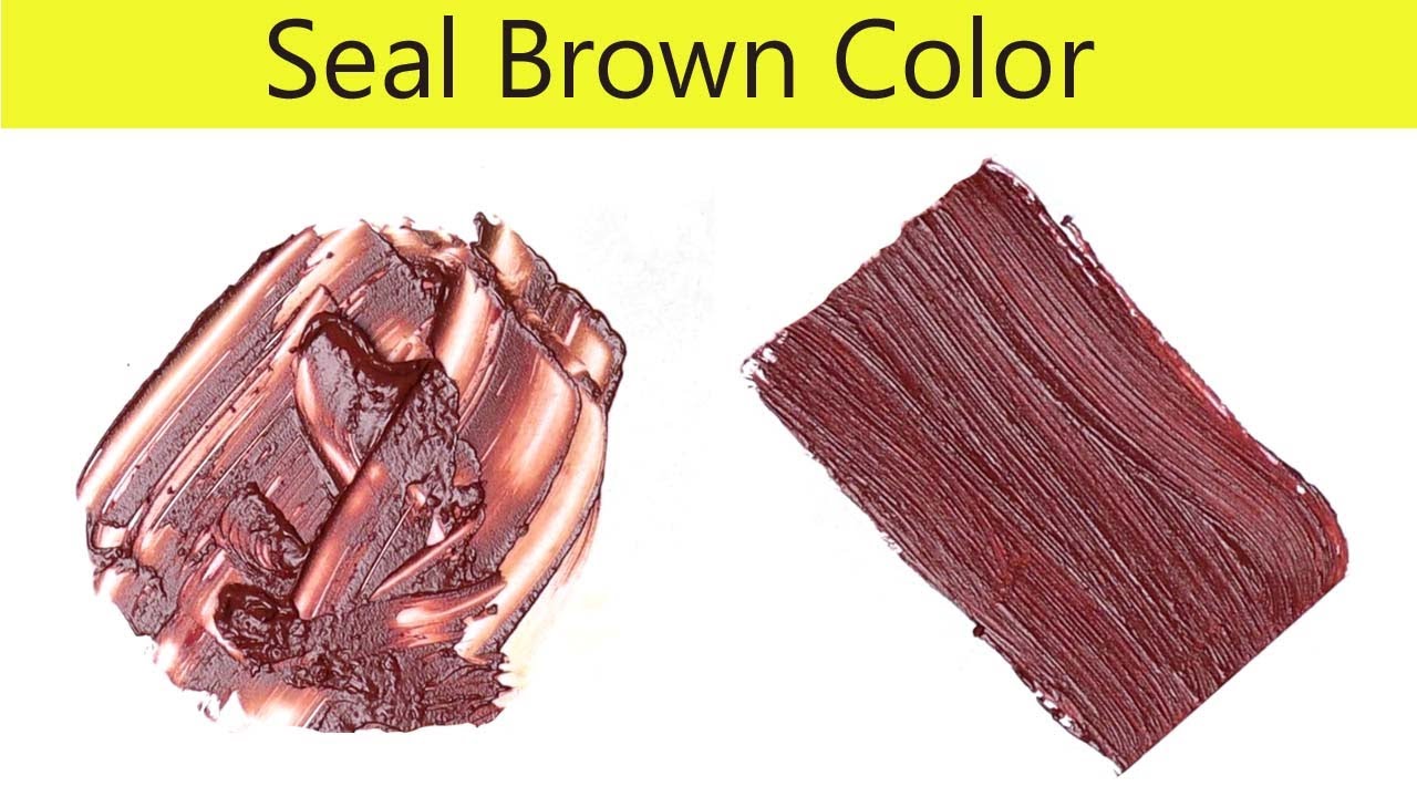 Seal Brown Color - How To Make Seal Brown Color - Color Mixing - YouTube
