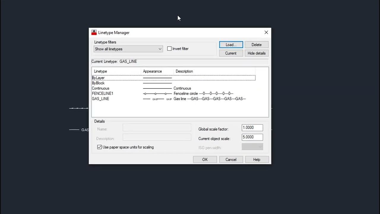 LINETYPE LINETYPE SCALE IN AUTOCAD YouTube linetype-linetype-scale-in-autocad-youtube