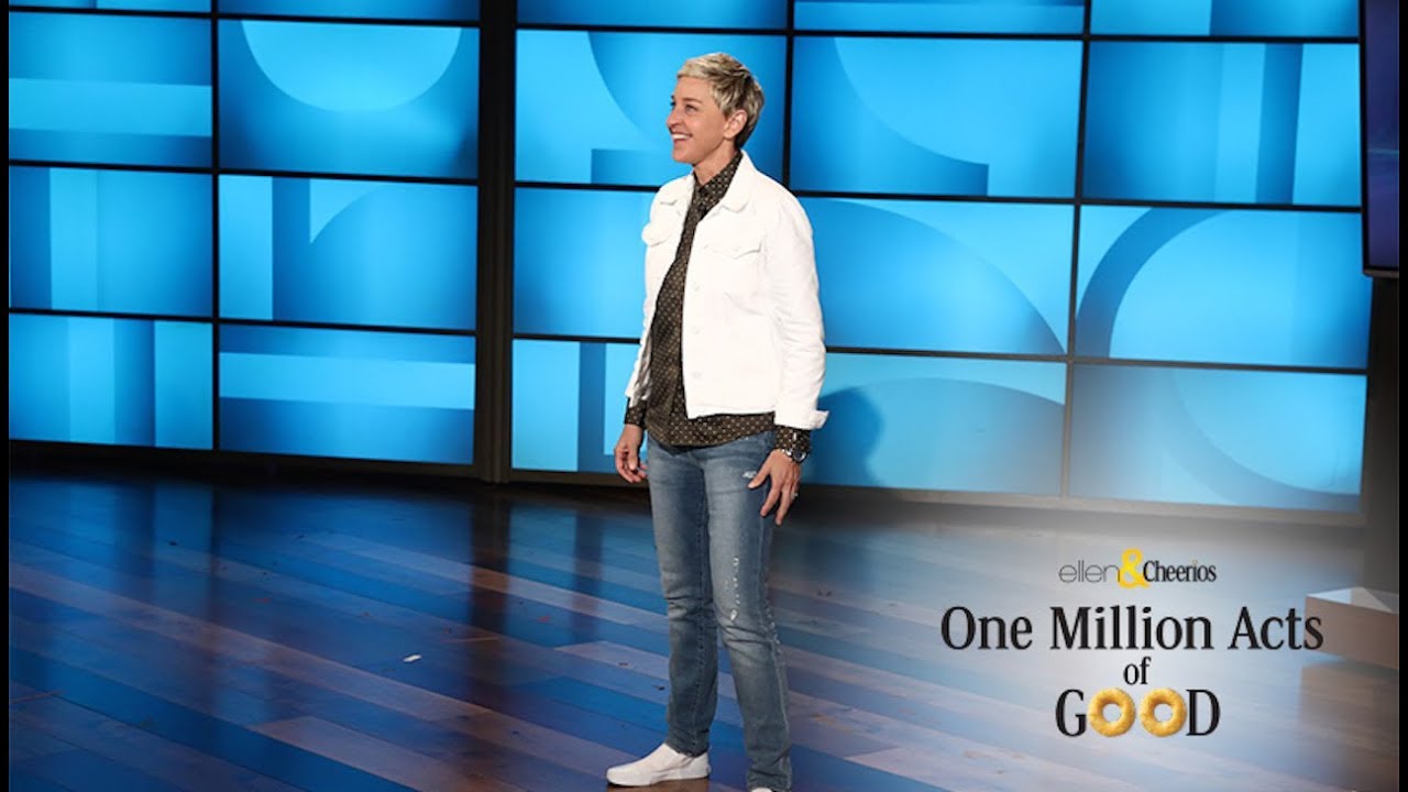 Ellen Puts a Spotlight on One Million Acts of Good - YouTube