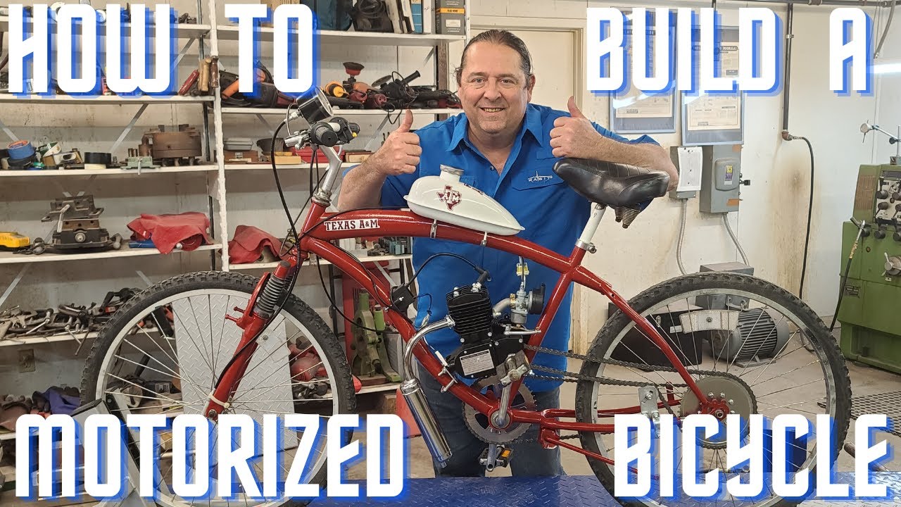 How To Build A Motorized Bicycle - YouTube