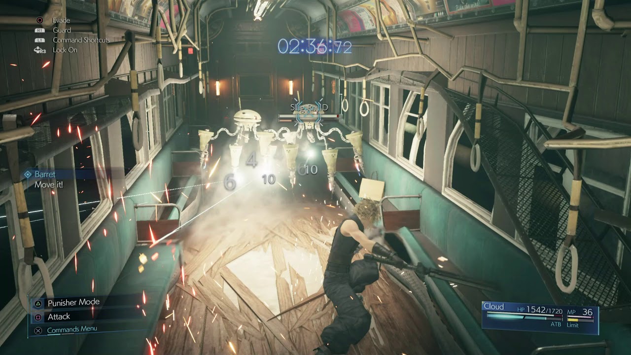 Final Fantasy 7 Remake - Ch.5 All Aboard For Section 4: Defeat Slug ...