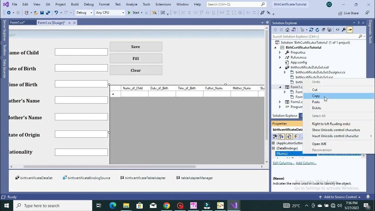 how to fill data in datagridview C# @foxlearn - YouTube