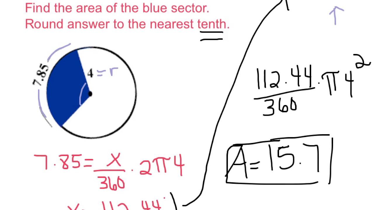 Finding Area of a Sector - YouTube
