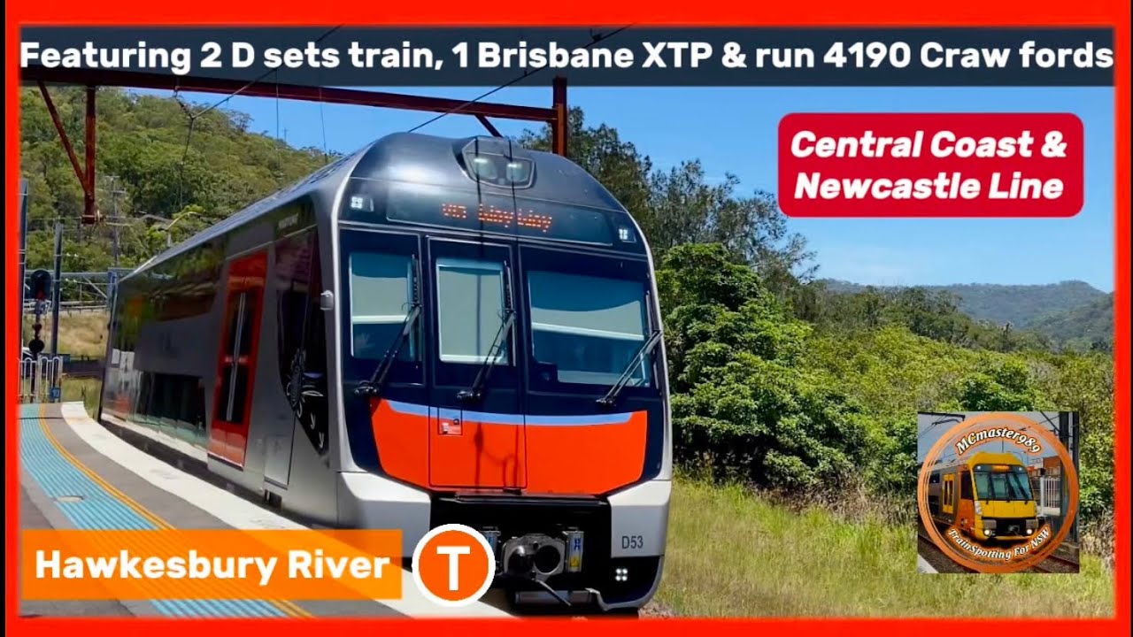 CCN Hawkesbury river trains spotting | featuring 2 D sets, XPT & 4190 ...