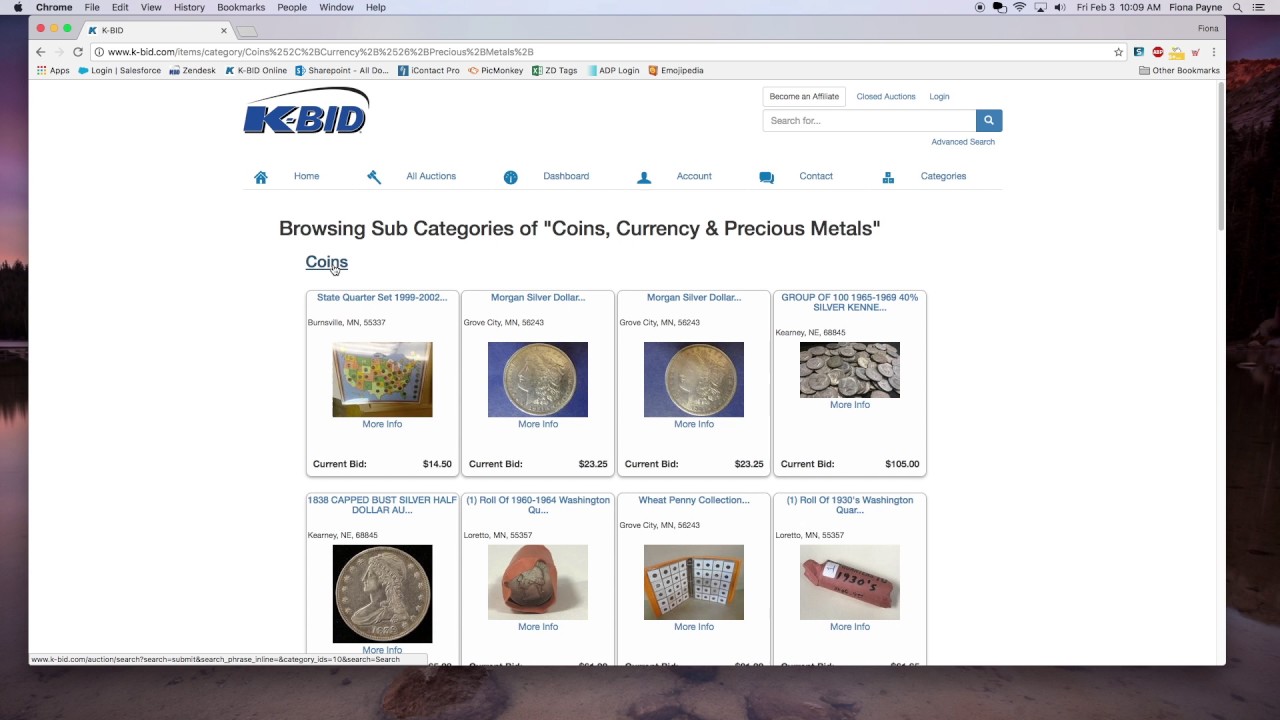 K-BID Bidder Search - YouTube