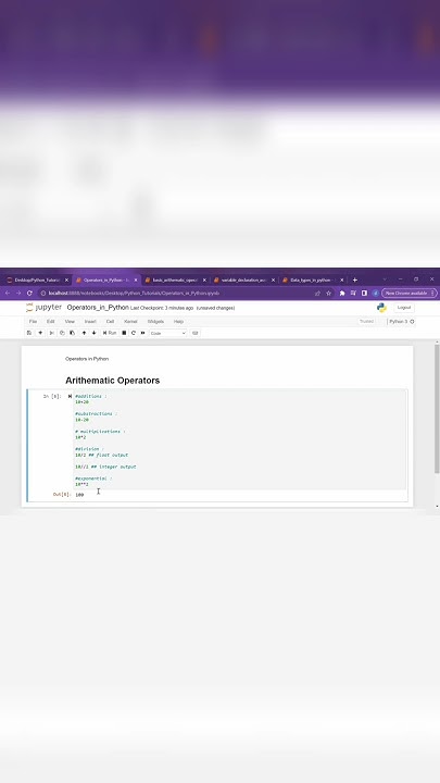 Introduction to Jupyter notebook. part 9. Assignment operator in # ...