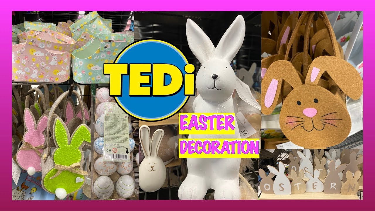 TEDI EASTER DECORATION/ NEU OSTERN DEKORATION BEI TEDI *LIVE SHOPPING ...