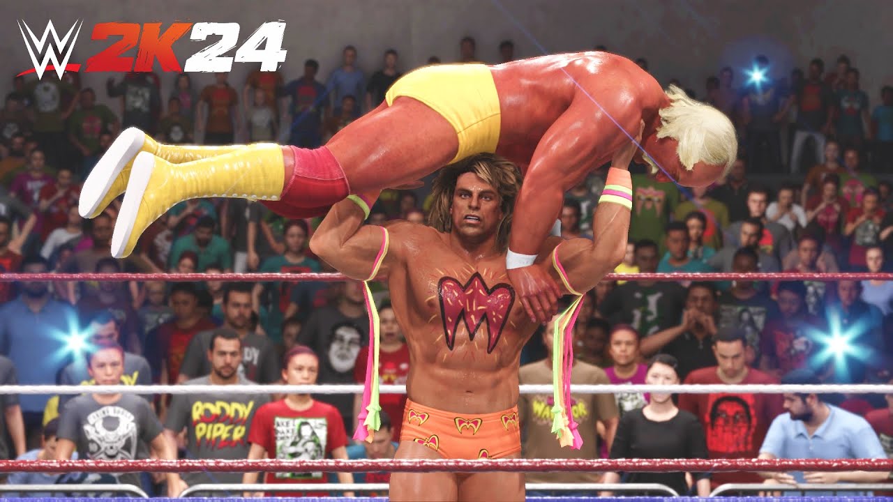 The Ultimate Warrior vs Hulk Hogan (WrestleMania VI) - WWE 2K24 ...