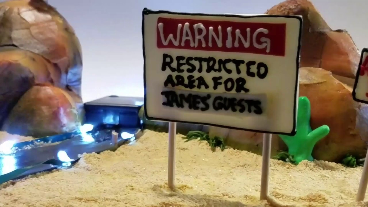 Area 51 Chocolate Birthday Cake - YouTube