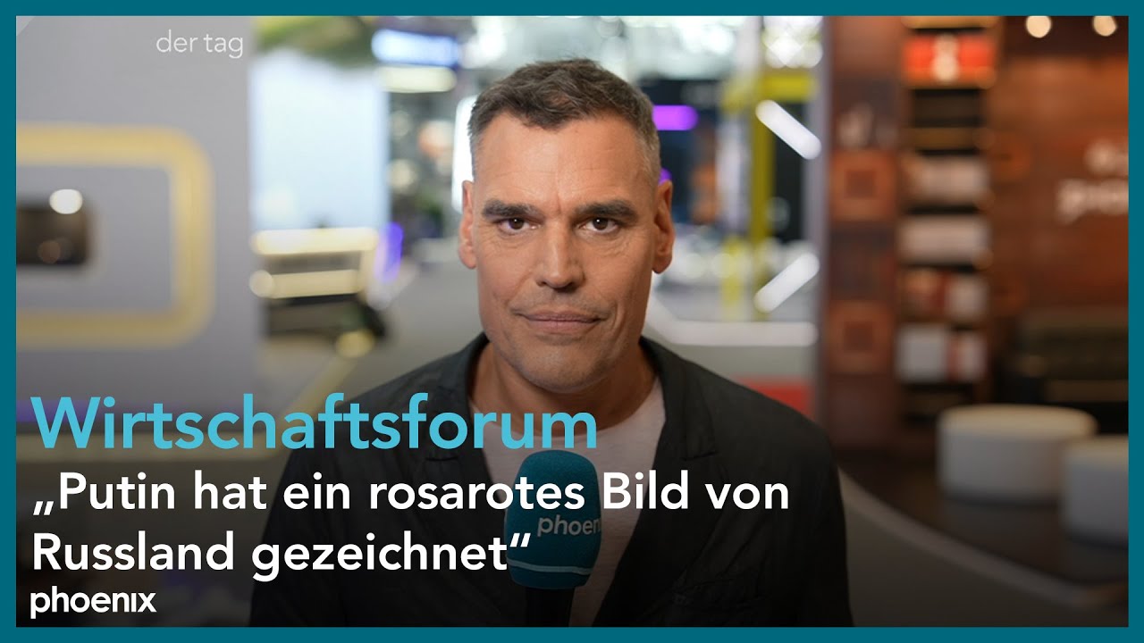 Putins "rosarotes Bild": Zum Wirtschaftsforum in Russland ZDF ...
