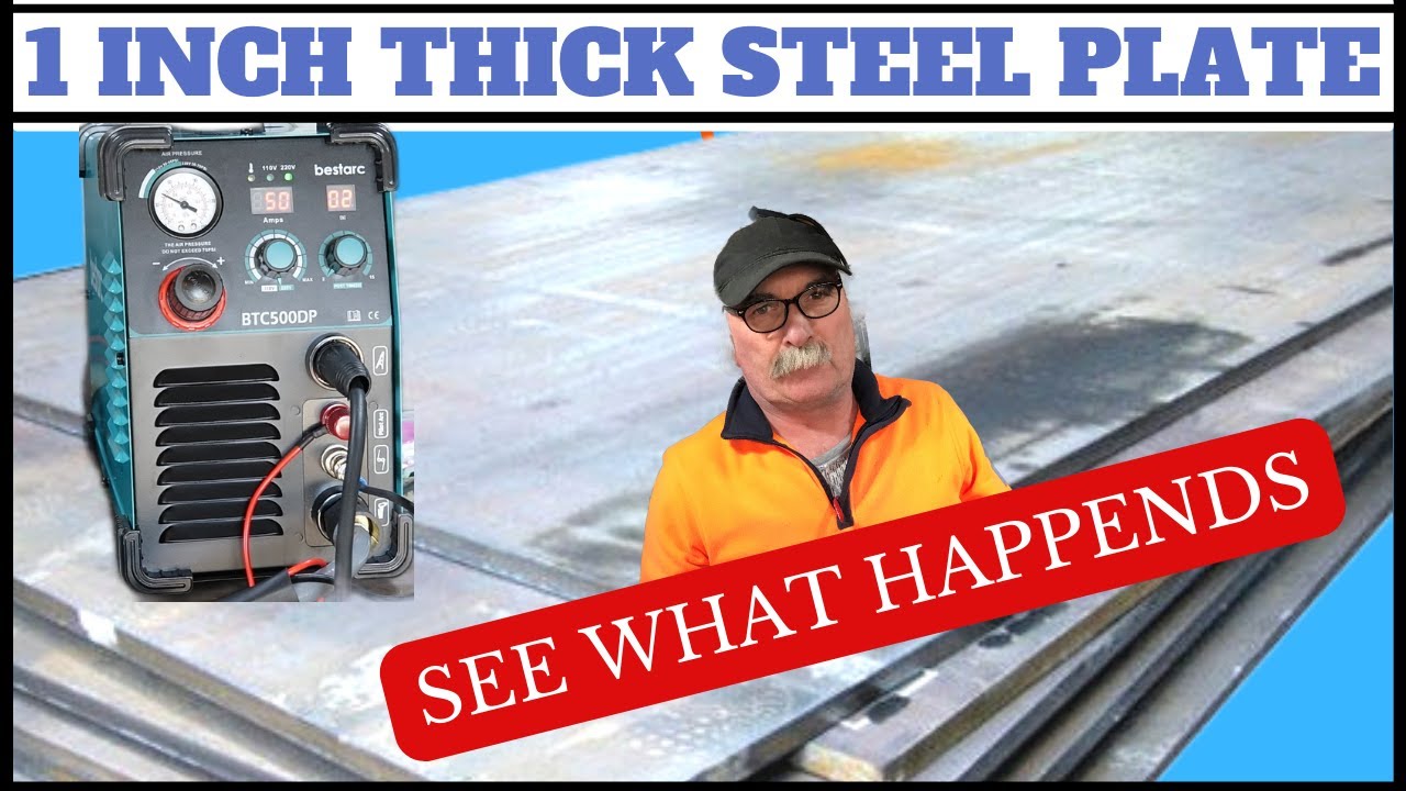Can This Under $240 Machine Cut 1 Inch Thick Steel Plate? - YouTube