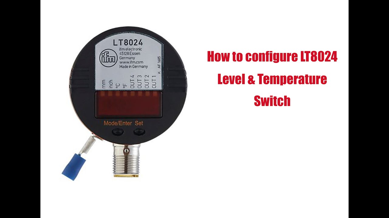 ifm LT8024 Level & Temperature Switch - YouTube